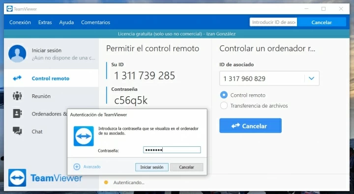 Cómo usar TeamViewer