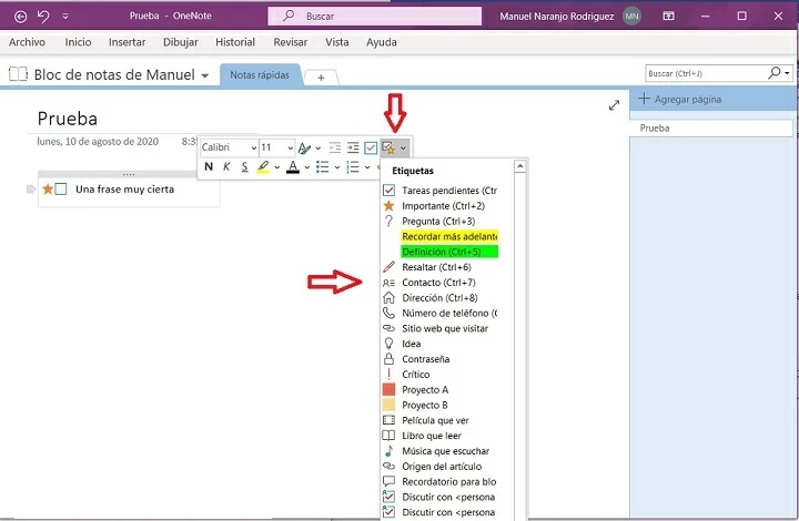 8 trucos para Onenote