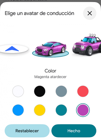 Cómo personalizar el coche que aparece en tu Google Maps