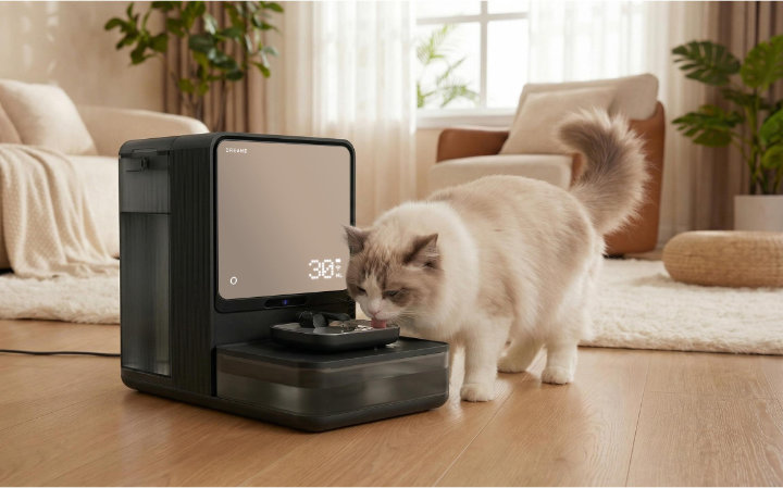 Dreame Pet para mascotas: arenero automático, comedero con cámara ...