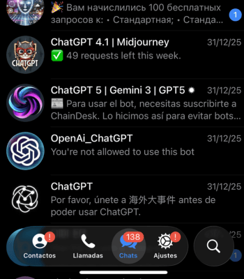 Cómo tener Gemini en Telegram